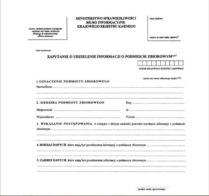 Zaświadczenie o niekaralności - formularz z omówieniem - Znajdź paragraf